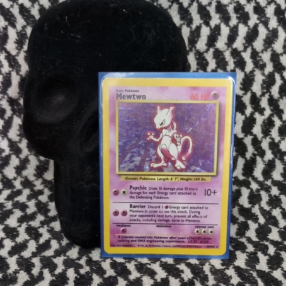 Pokemon | Games | Mewtwo Pokmon Card With Yellow Border | Poshmark